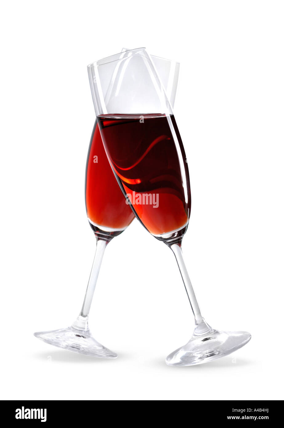 Clinking Champagne Glasses Cut Out Stock Images & Pictures - Alamy