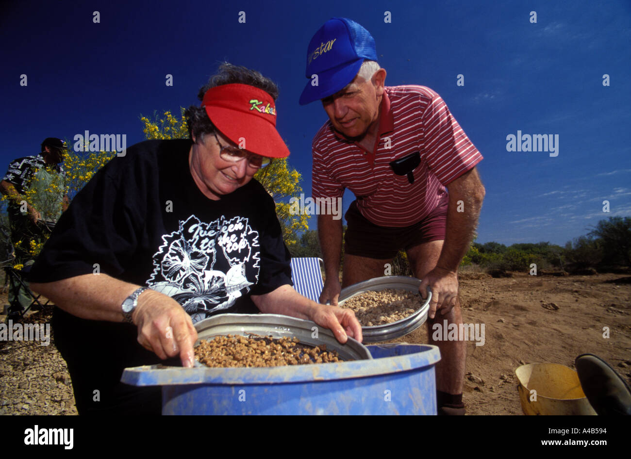 Fossickers at Gemtree Stock Photo - Alamy