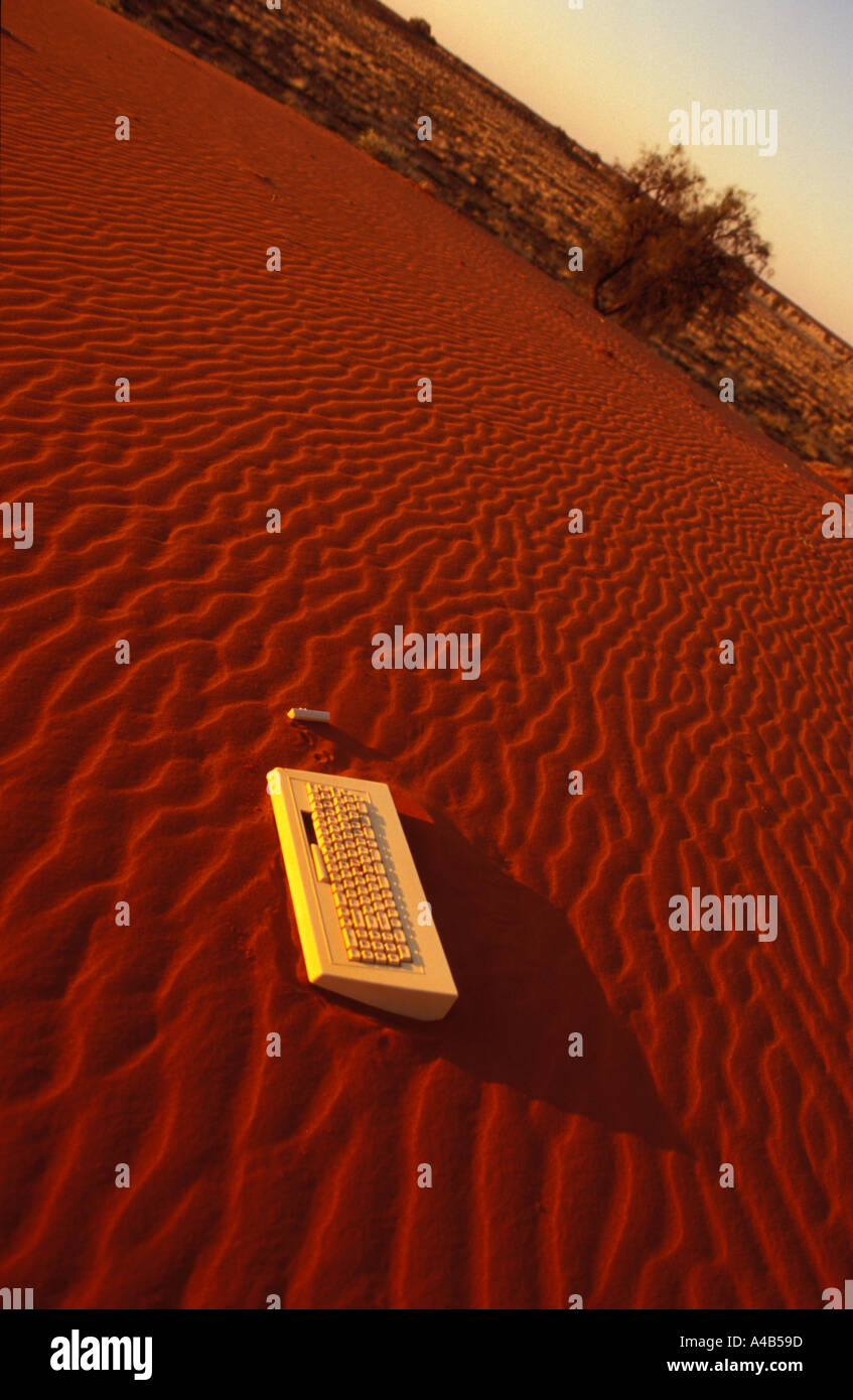 Computer in desert Stock Photo - Alamy