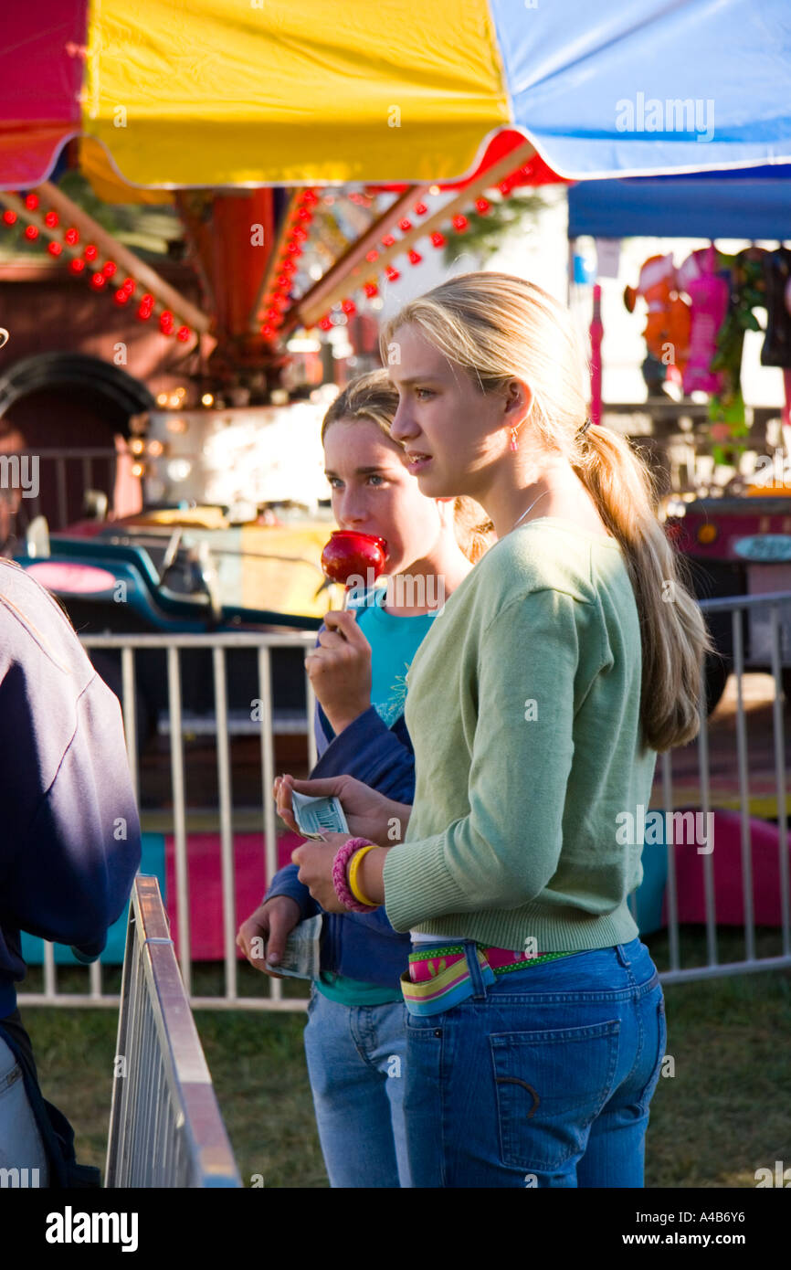 Girls at the carnival Stock Photo - Alamy
