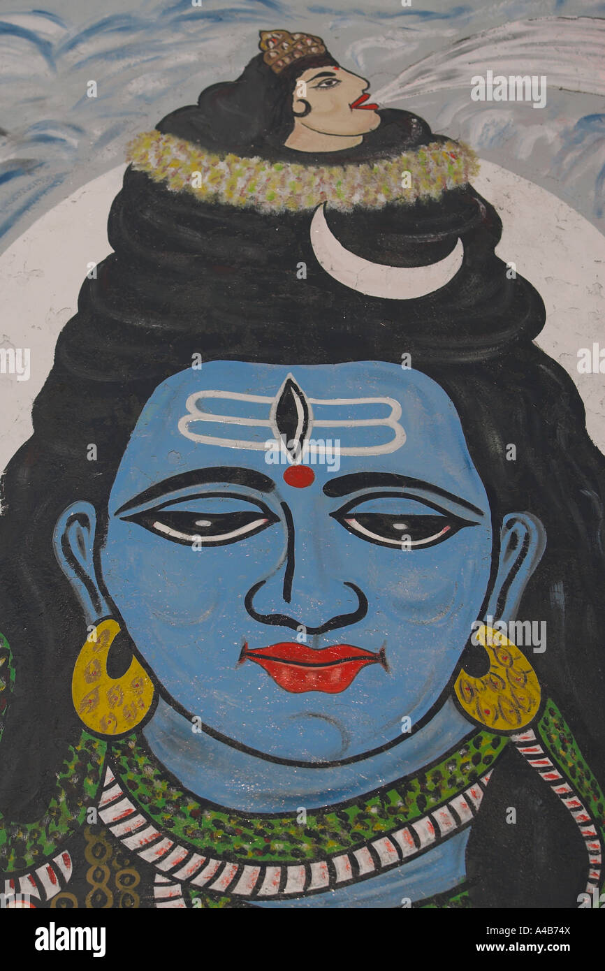 Face of Shiva Stock Photo - Alamy