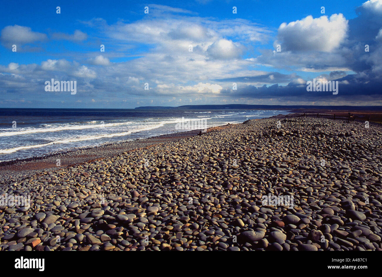 Westward Ho beach with pebbles North Devon England Stock Photo - Alamy