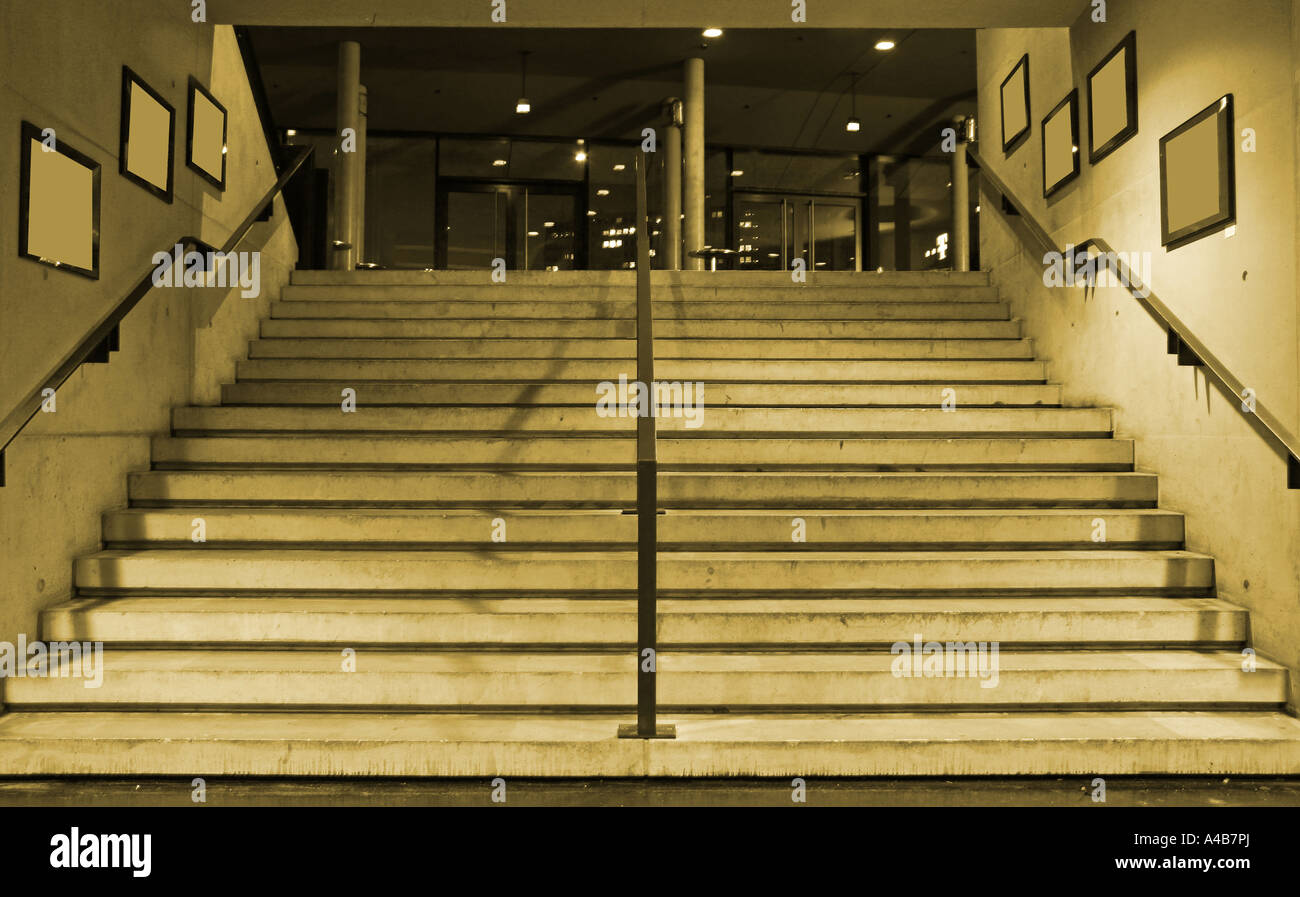 wide stairs leading up Stock Photo - Alamy