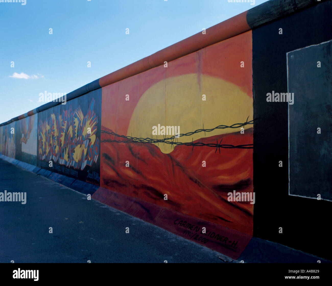 Mural on a section of the Berlin Wall, Berlin, Germany Stock Photo - Alamy