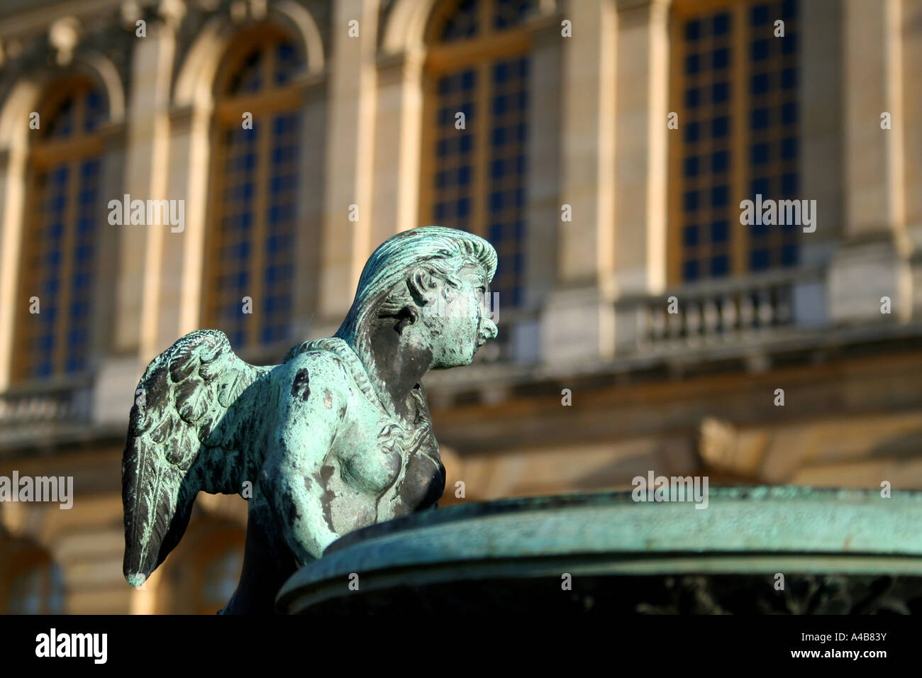 angel statue at versailles paris france Stock Photo - Alamy
