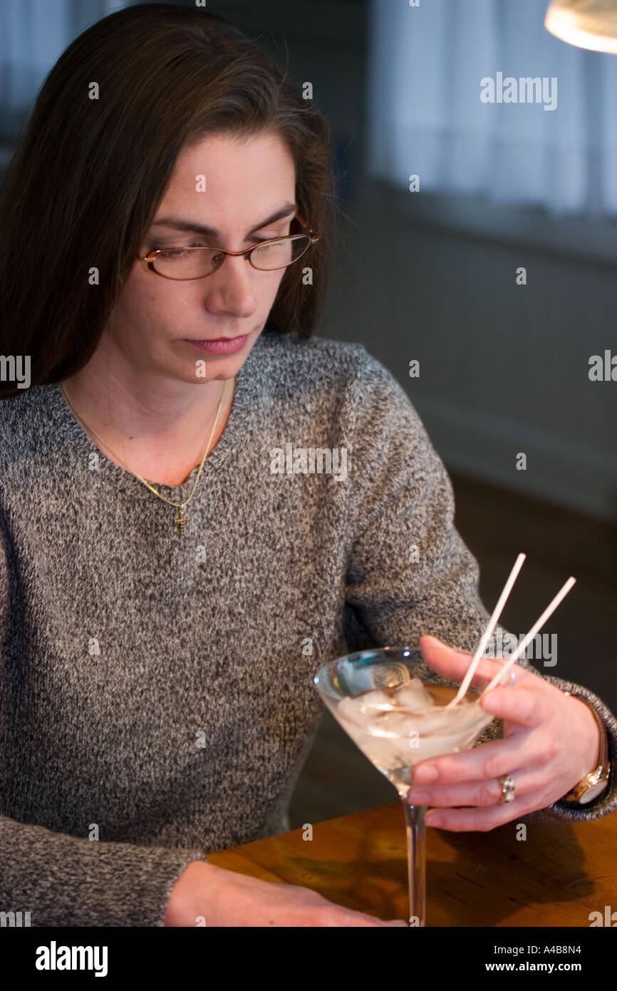 Girl drinking gin cocktail hi-res stock photography and images - Alamy