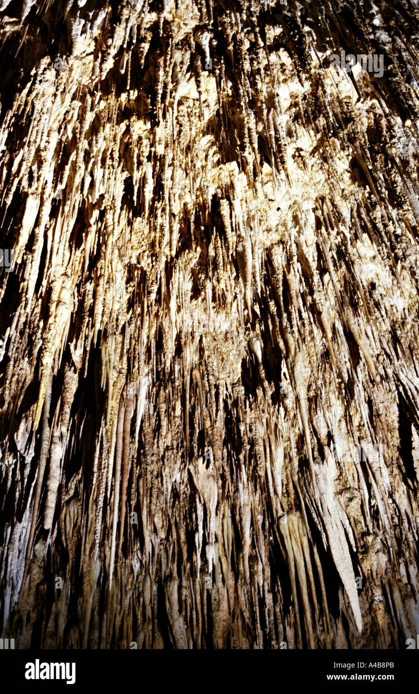 Limestone formations in carlsbad caverns hi-res stock photography and ...