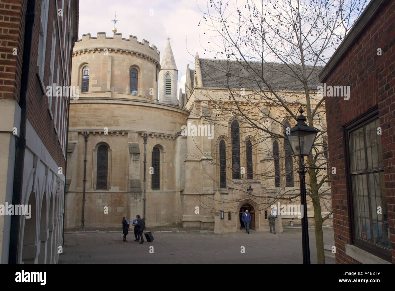 Exterior view of The Temple Church Middle Temple Fleet Street London UK ...