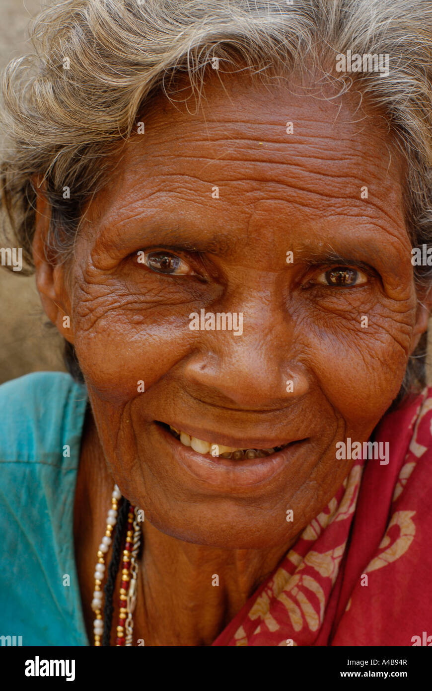 Old wrinkles smiling india brown hi-res stock photography and images ...