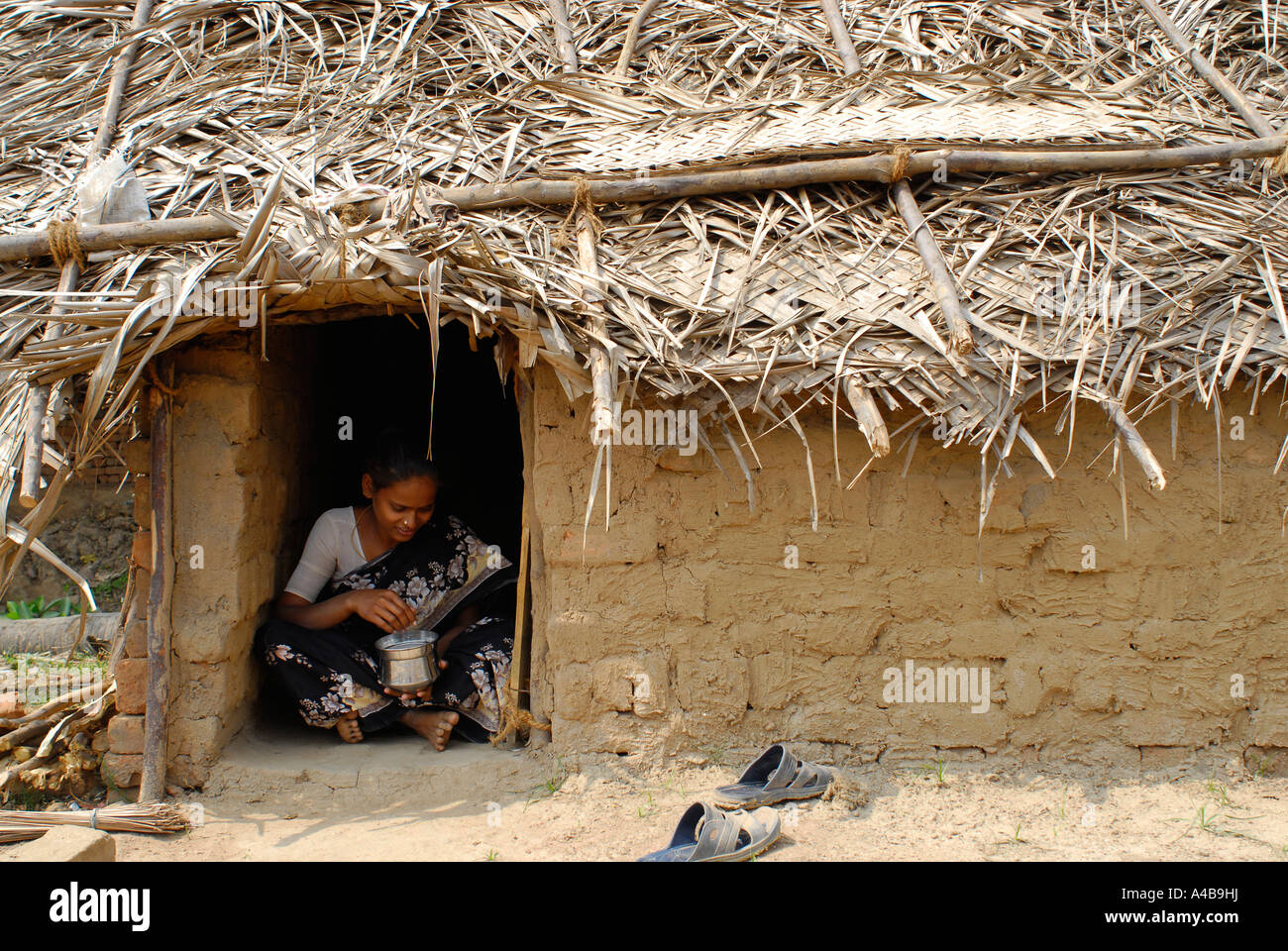 Stock image typical housing dalit hi-res stock photography and images ...