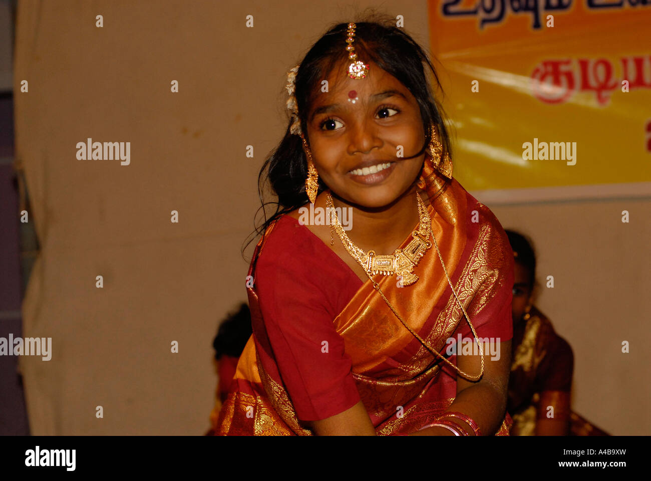 Dalit girl dancing in classic indian dance costume for Republic Day ...