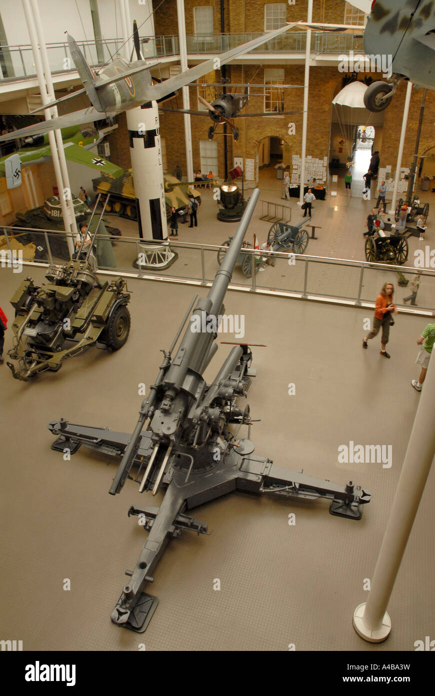 On display at the imperial war museum in london hi-res stock ...