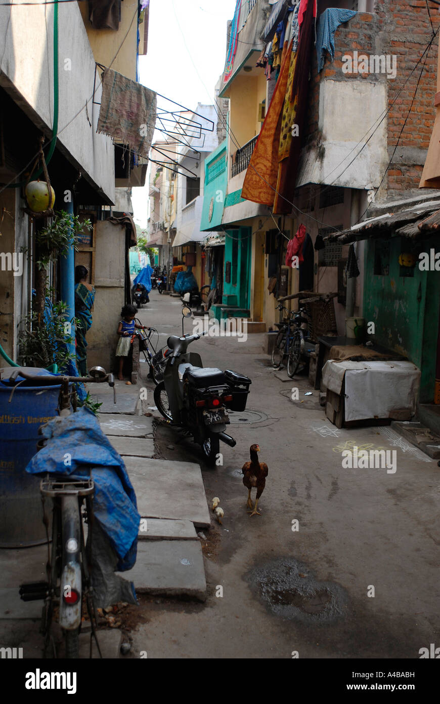 Stock image slum street in hi-res stock photography and images - Alamy