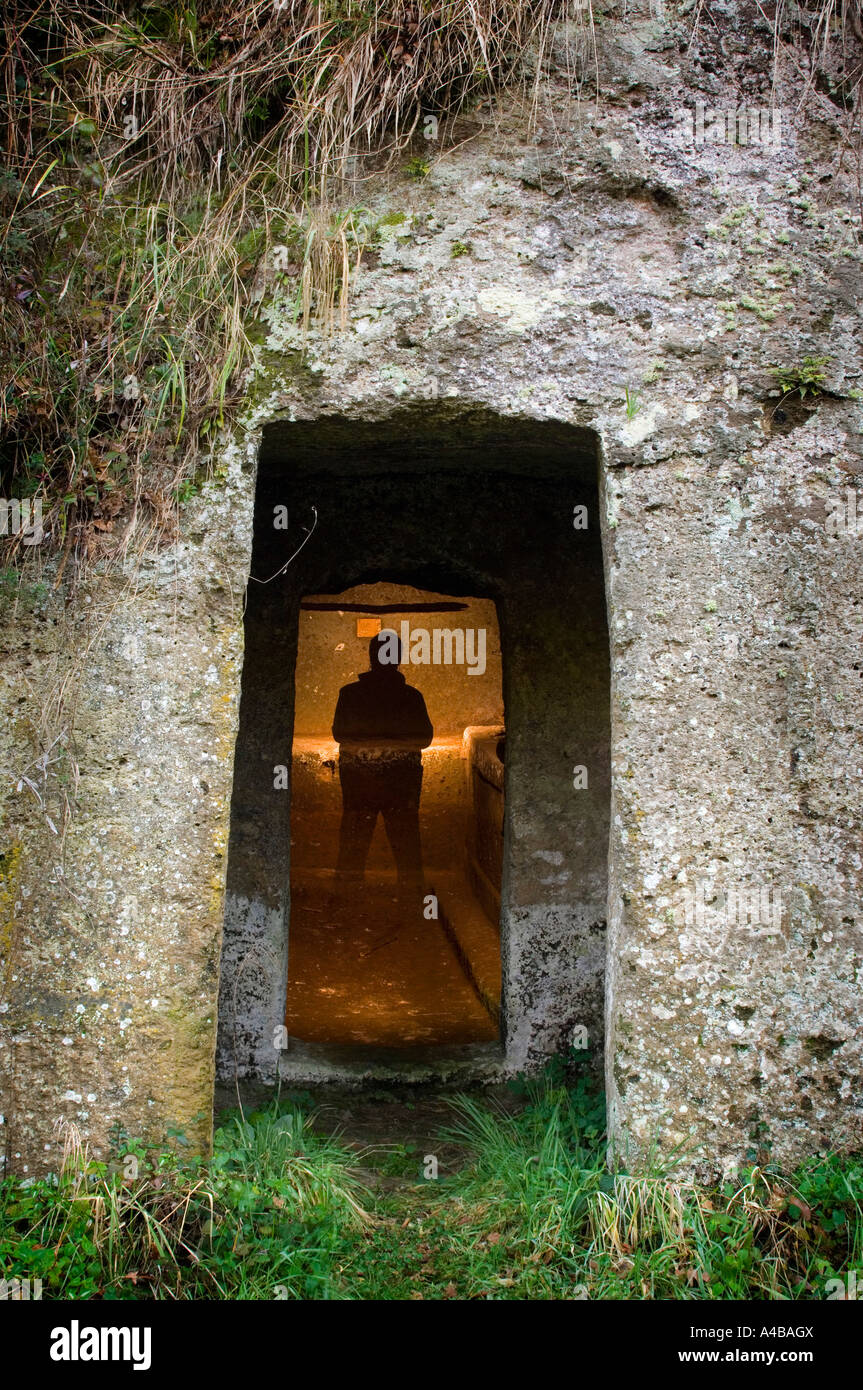 etruscan tomb in blera, lazio, italy Stock Photo - Alamy