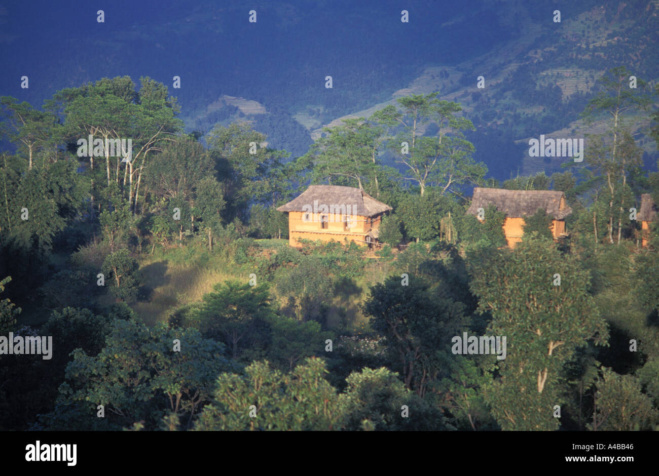 Prosperous farm house in morning light Dinla Stock Photo - Alamy