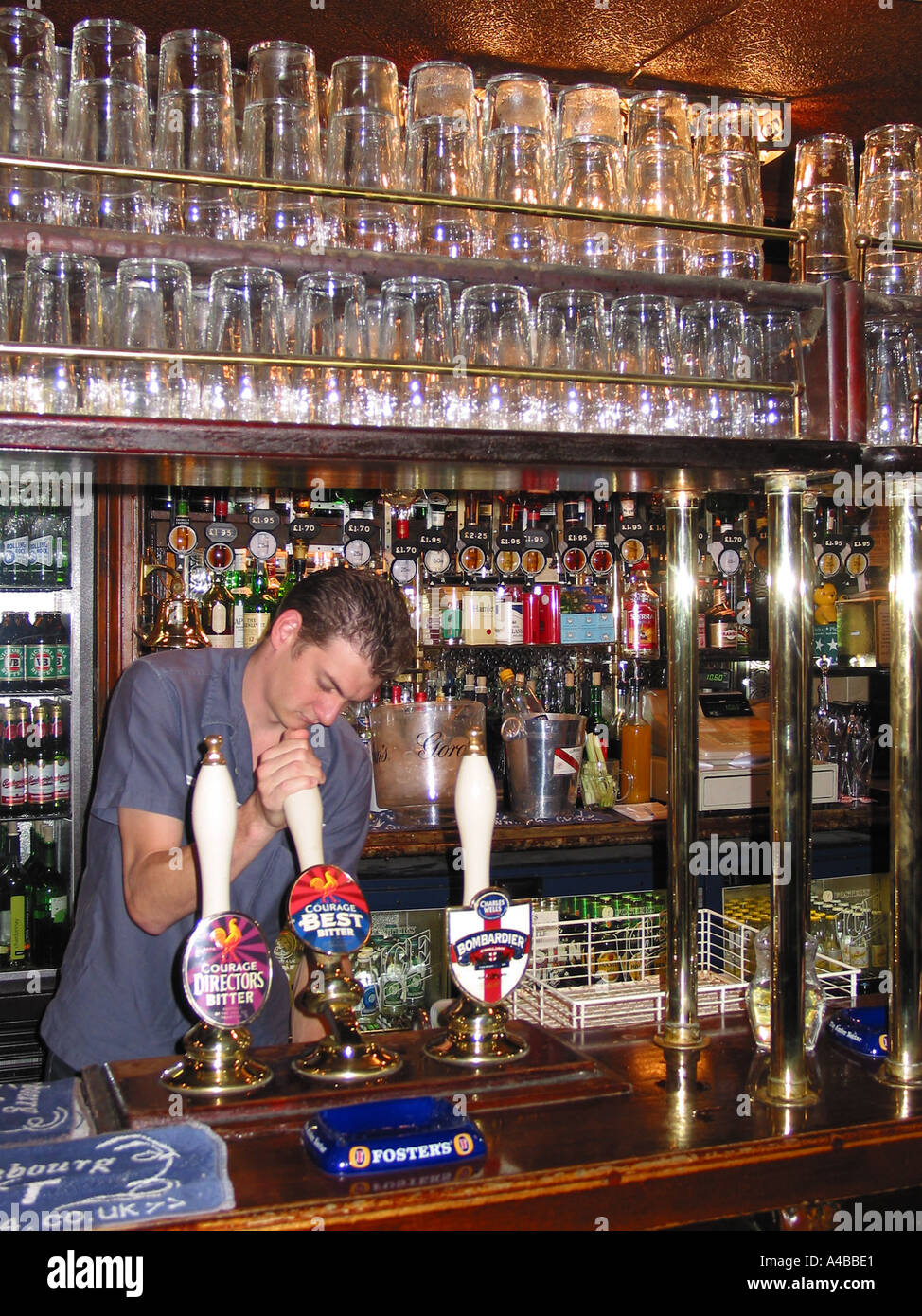 Row beer pumps hi-res stock photography and images - Alamy