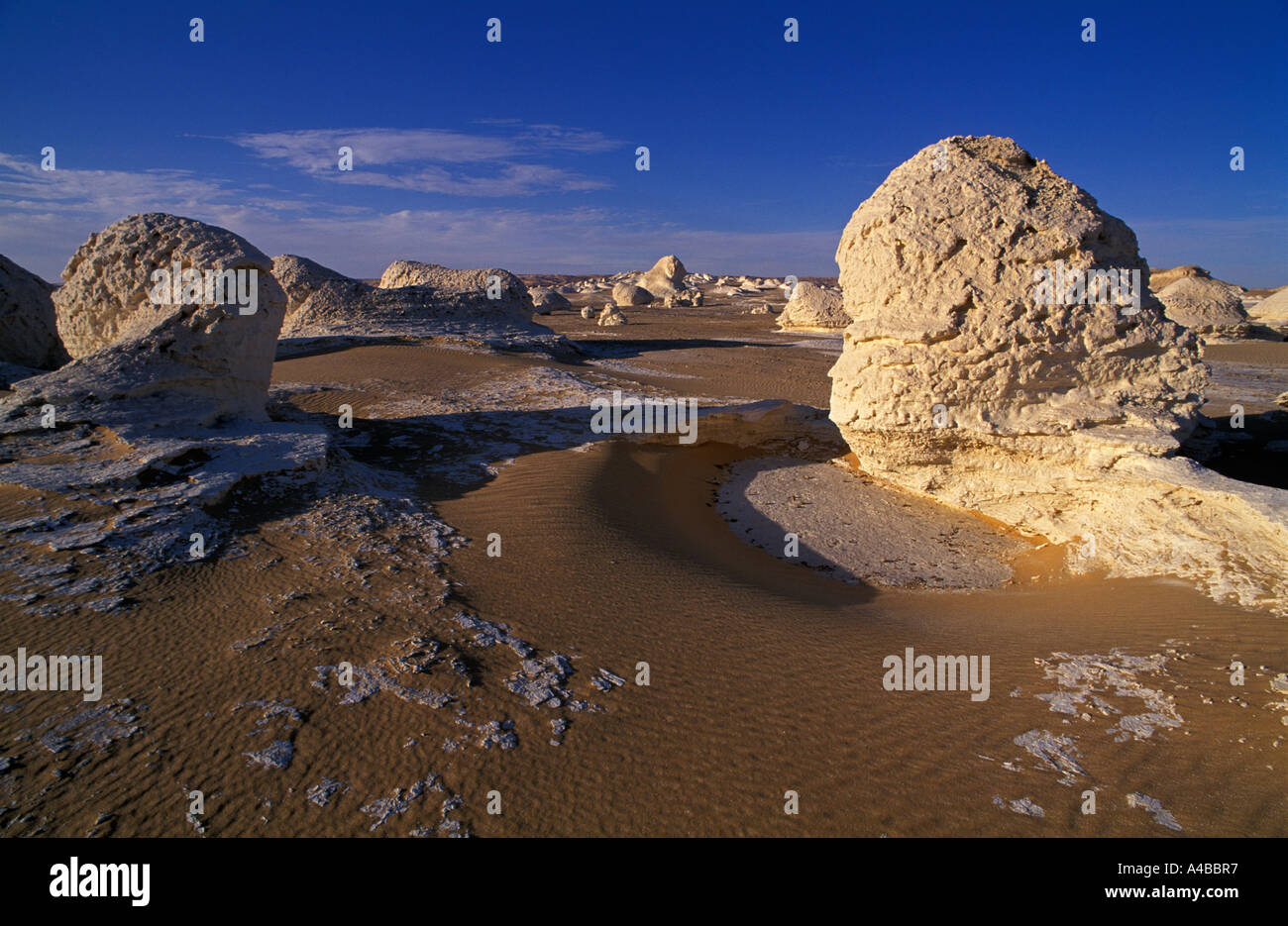 Fantastic limestone formations in the White Desert Libyan Desert Egypt ...