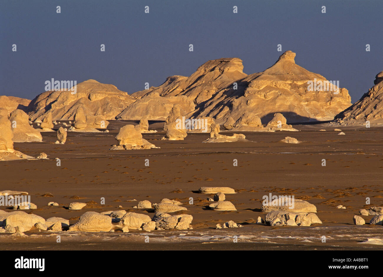 Fantastic limestone formations in the White Desert Libyan Desert Egypt ...