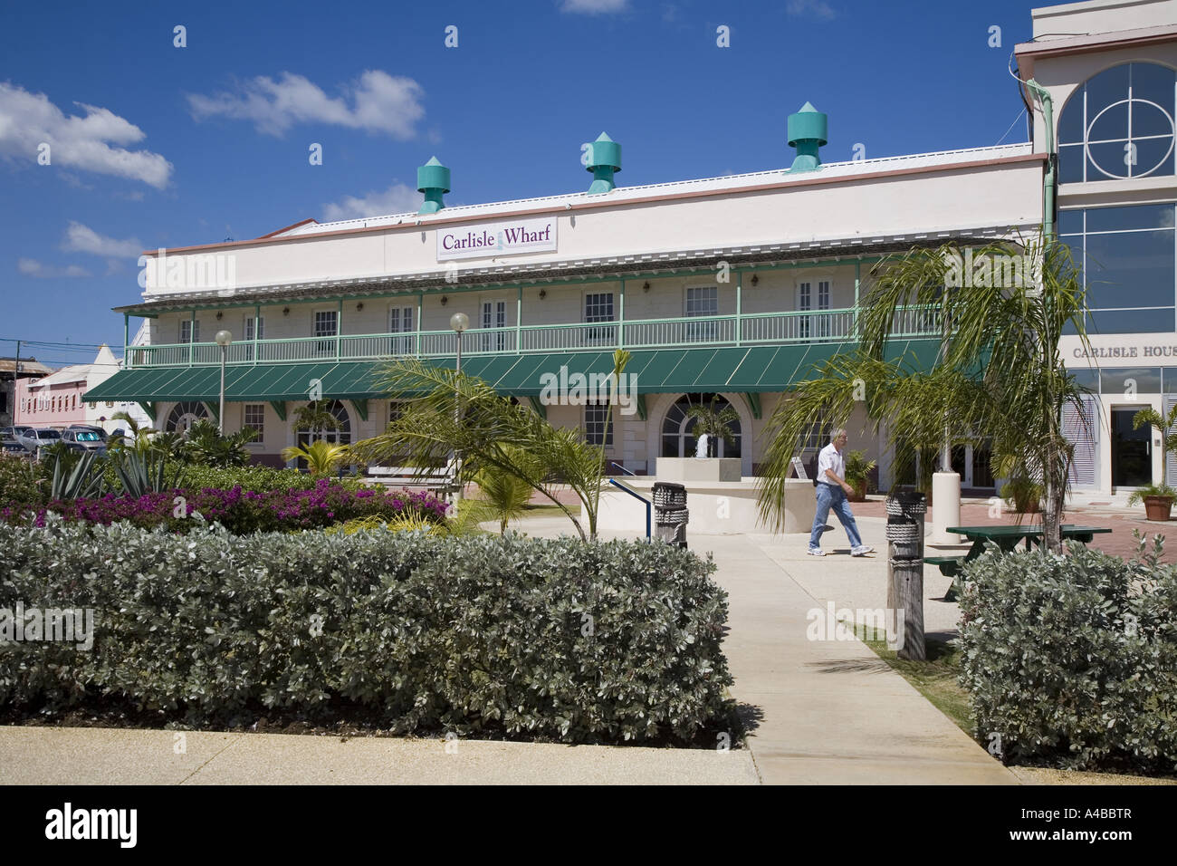 Colonial architecture in bridgetown barbados hi-res stock photography ...
