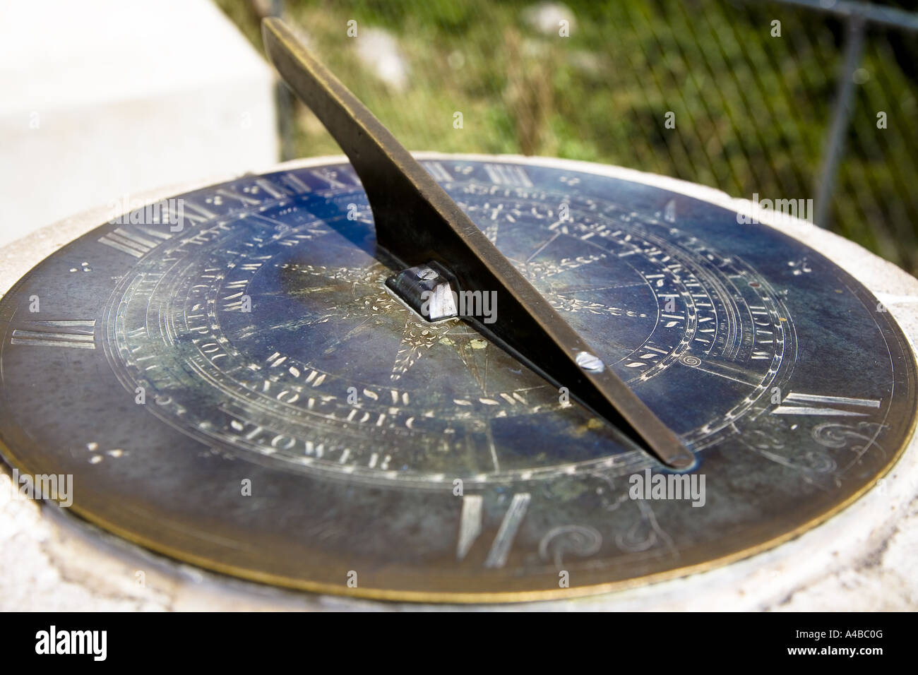 Sun dial at St Johns church Stock Photo - Alamy