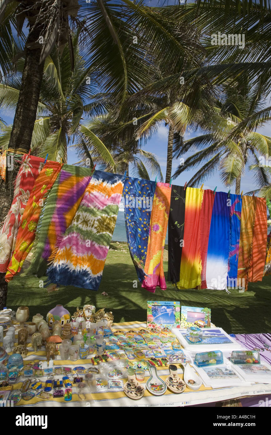 Local market stall at Bathsheba Barbados Caribbean Stock Photo - Alamy
