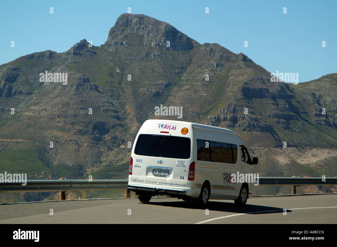 Springbok Atlas tour bus Cape Town South Africa Stock Photo - Alamy