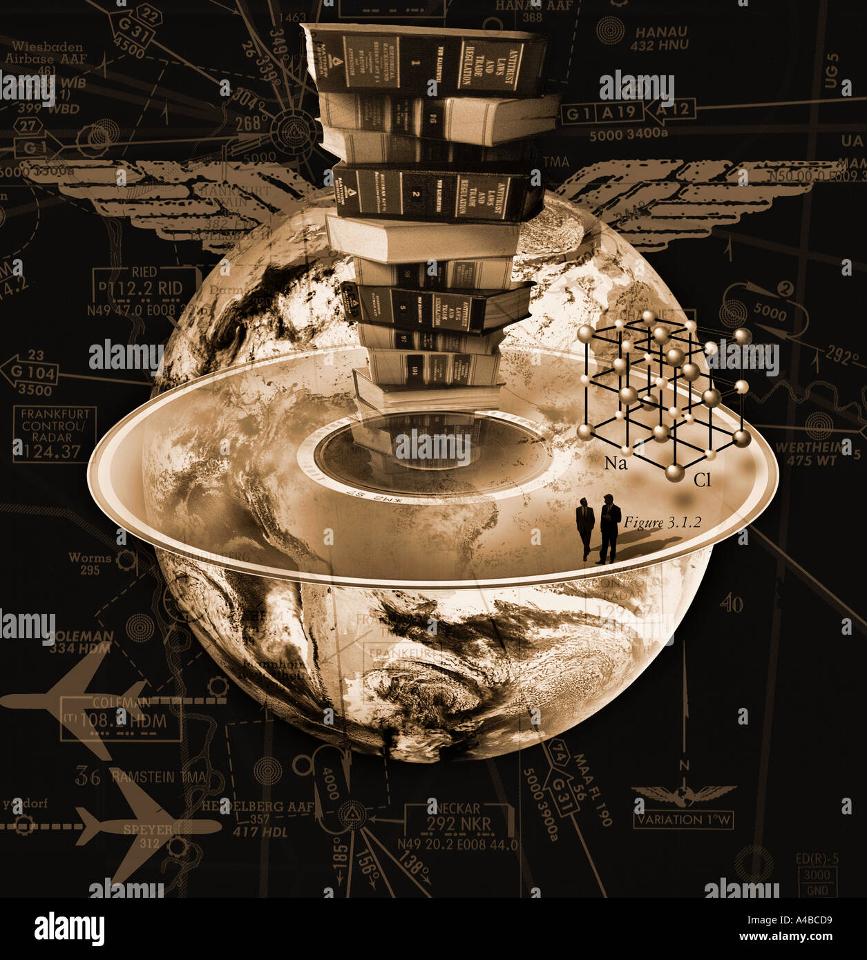 Transformation analog information digital information hi-res stock ...