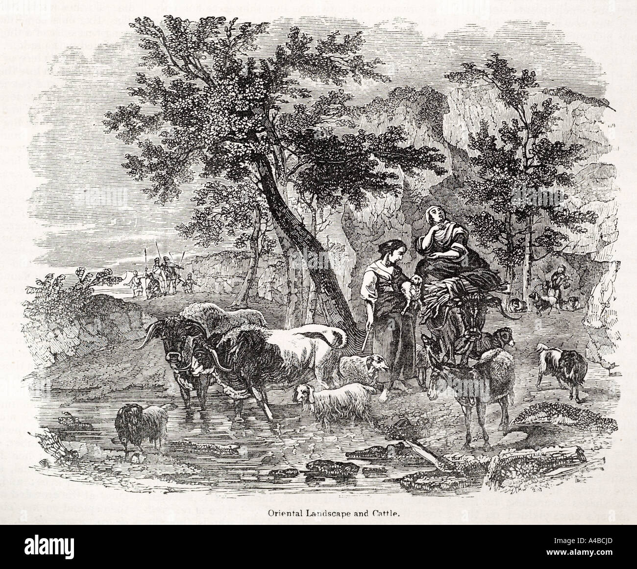 Ink landscape study Cut Out Stock Images & Pictures - Alamy