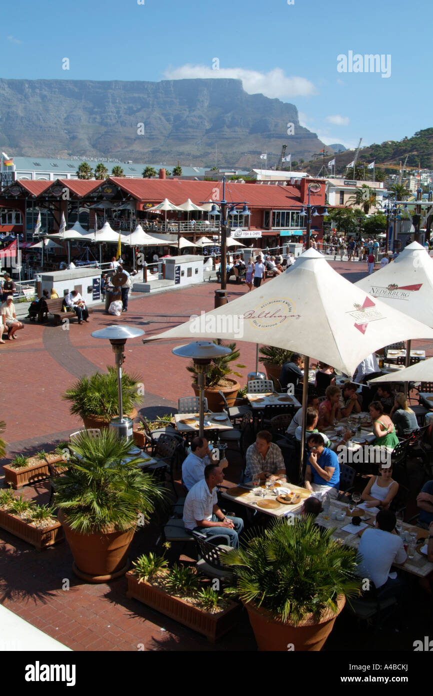 Cape Town restaurant. Table Mountain. Waterfront Cape Town South Africa ...