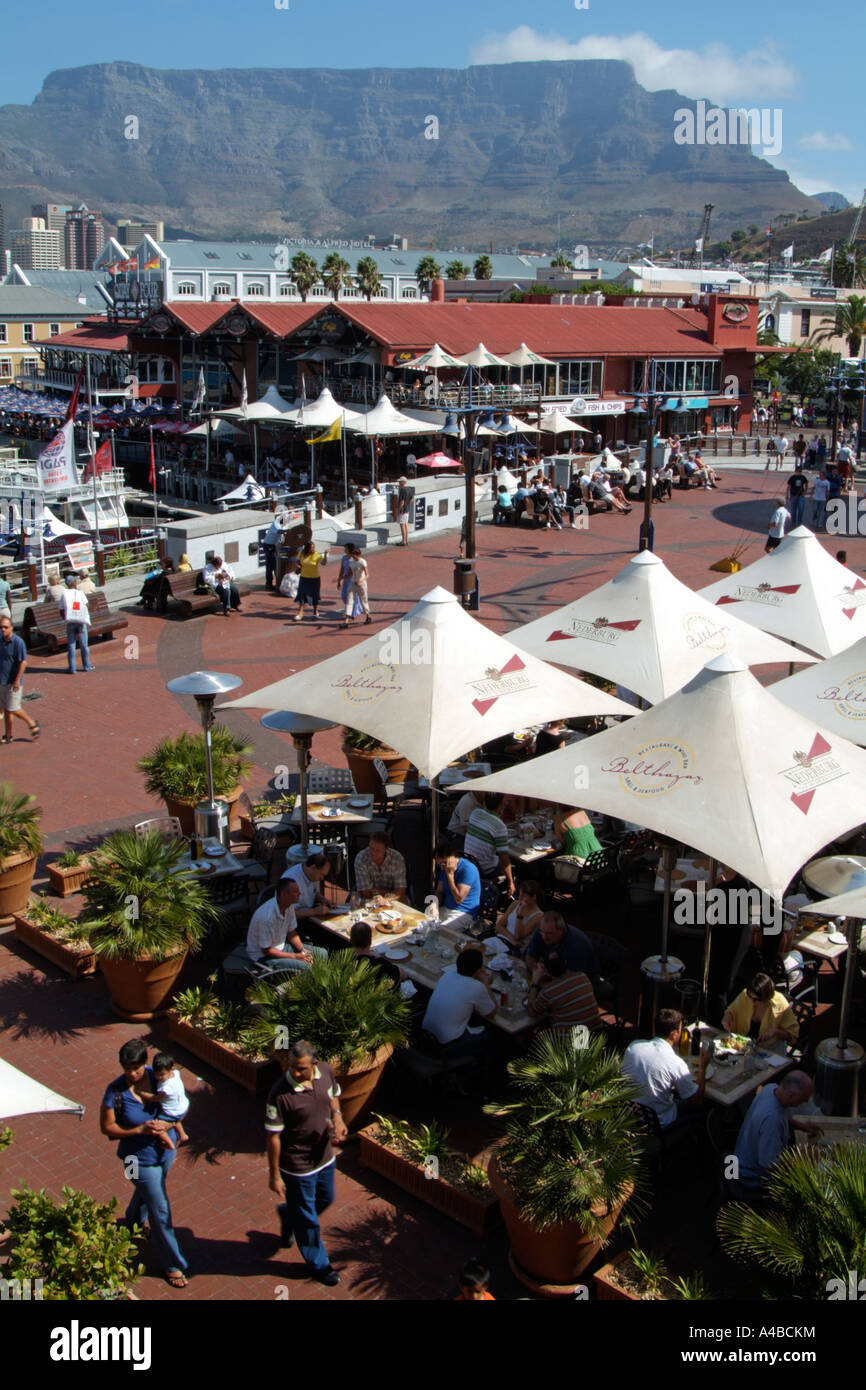 Cape Town restaurant. Table Mountain. Waterfront Cape Town South Africa ...