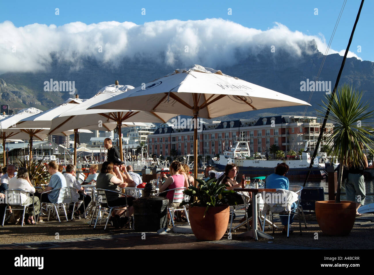 Restaurant cafe with a Table Mountain view Cape Town South Africa ...