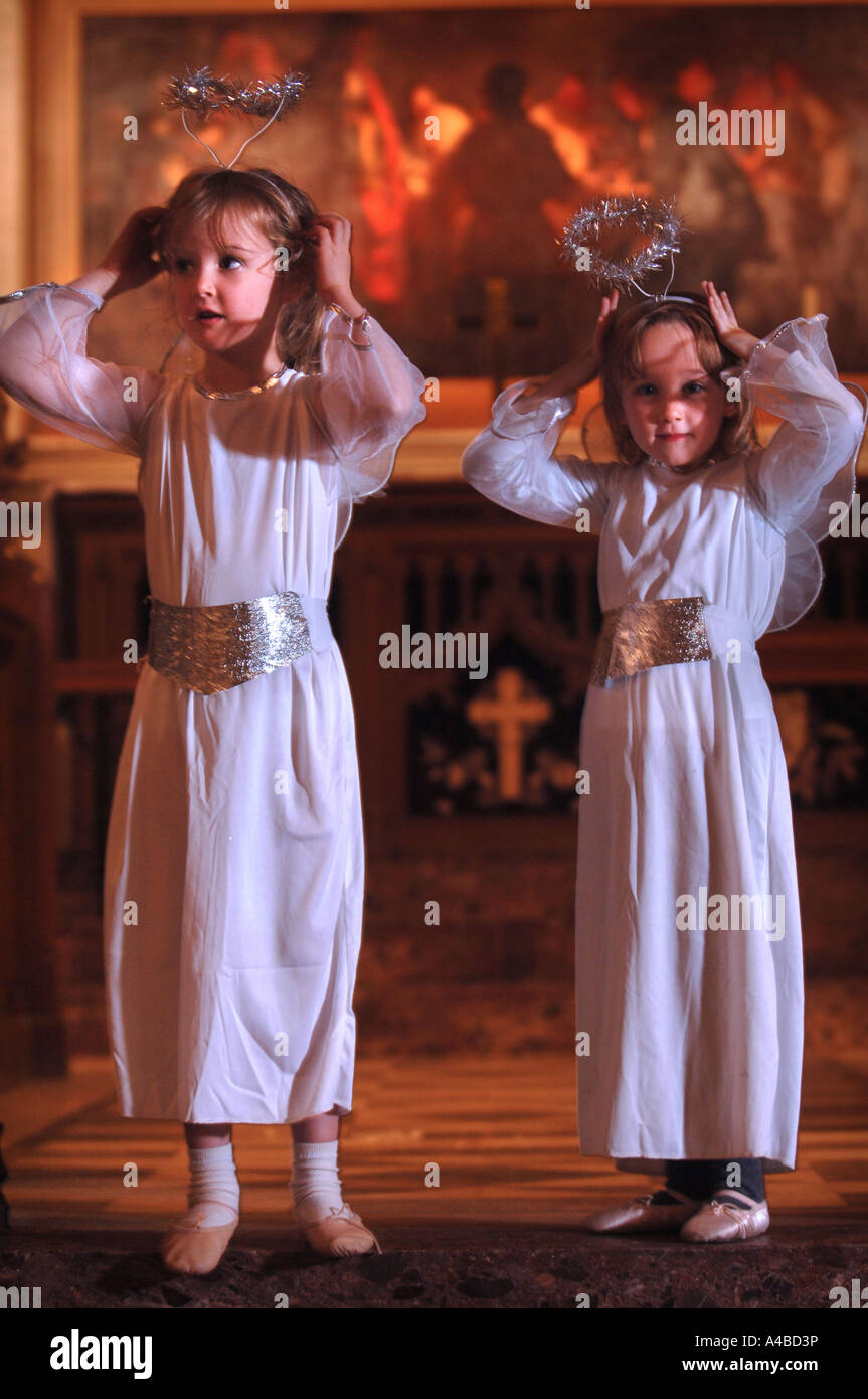 Christmas play angel hi-res stock photography and images - Alamy