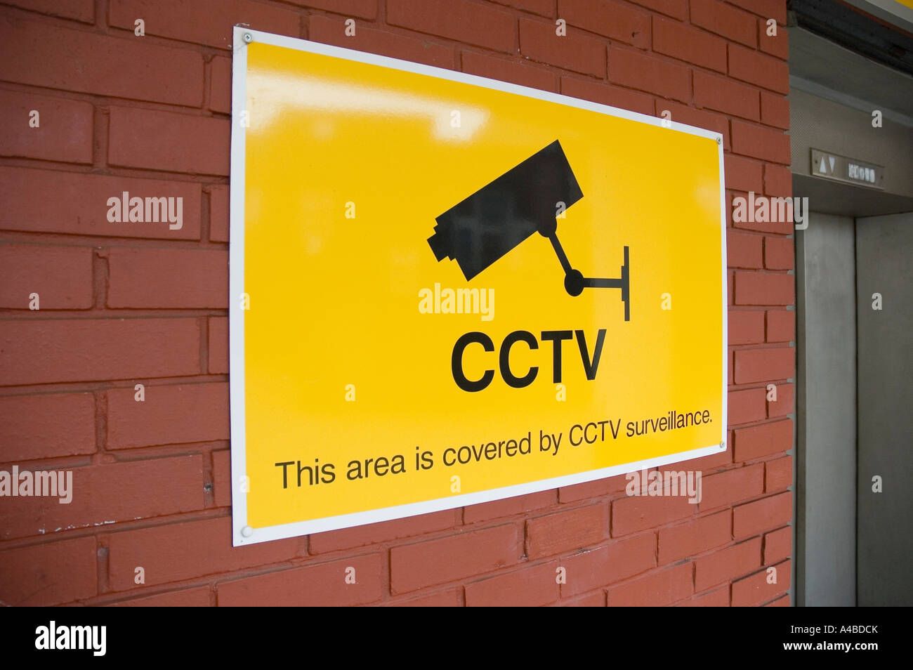CCTV sign, London Stock Photo - Alamy