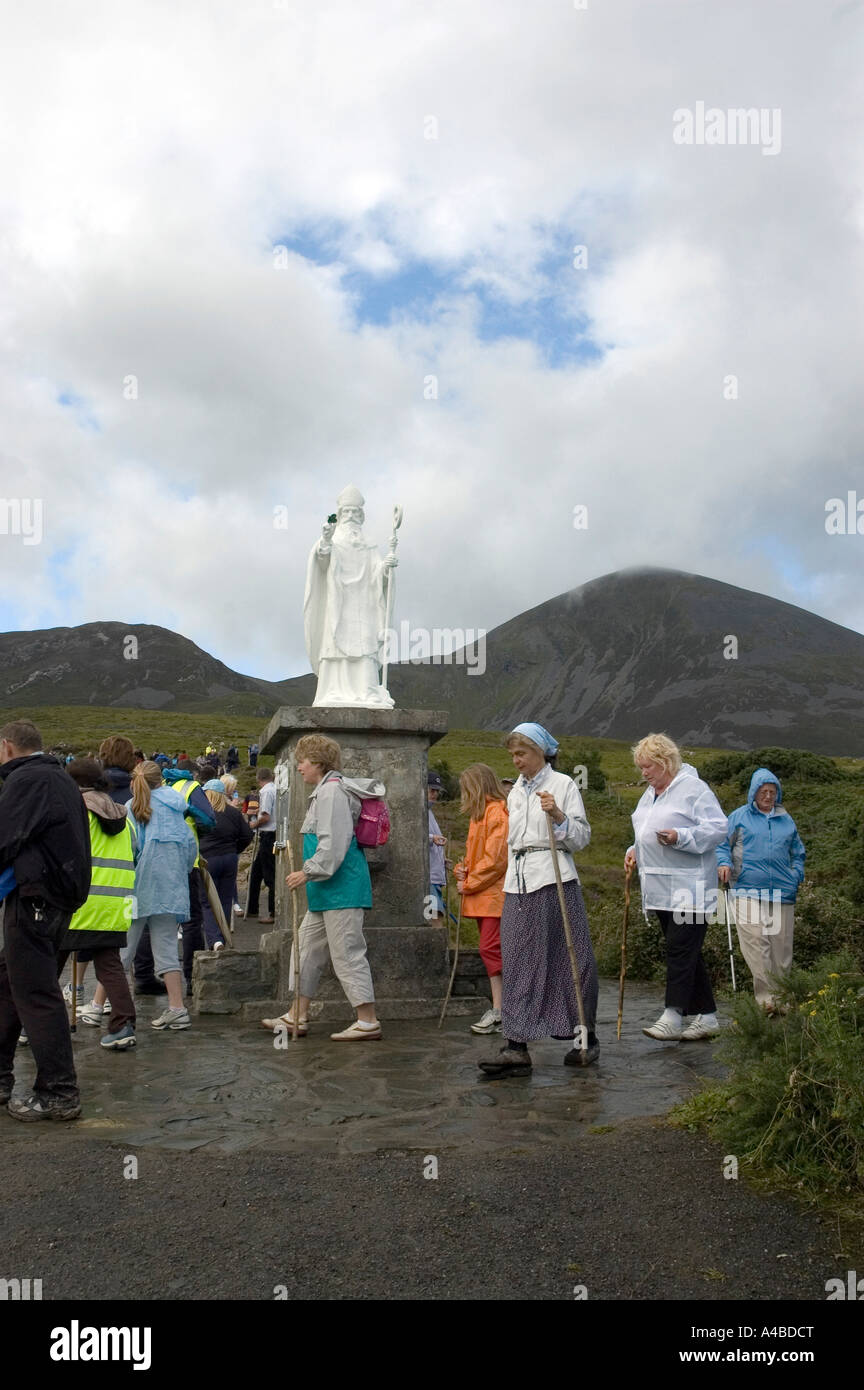 Pilgrims at Croagh Patrick, County Mayo, Ireland Stock Photo - Alamy