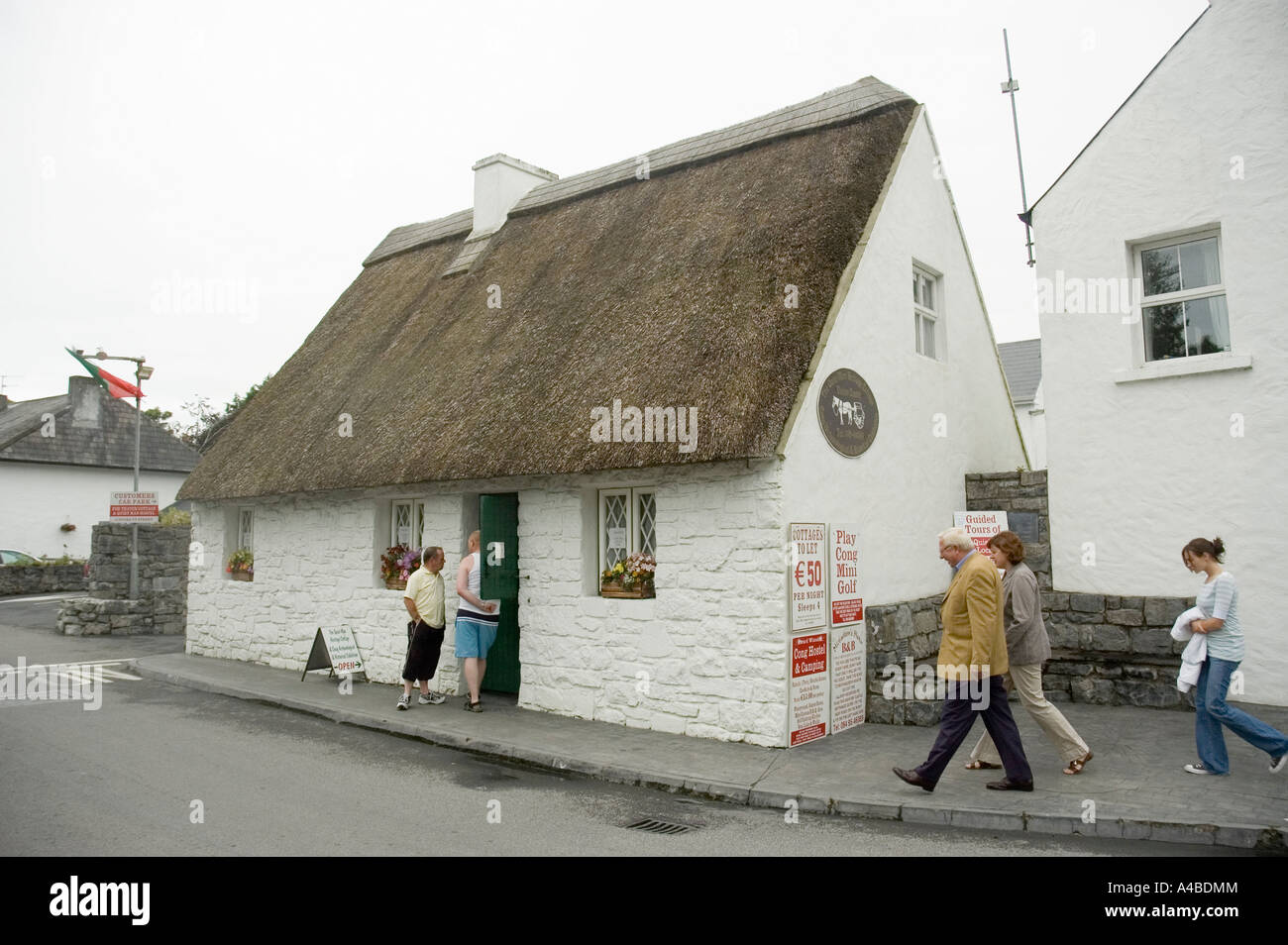 Quiet Man Heritage cottage, Cong, County Mayo, Ireland Stock Photo - Alamy