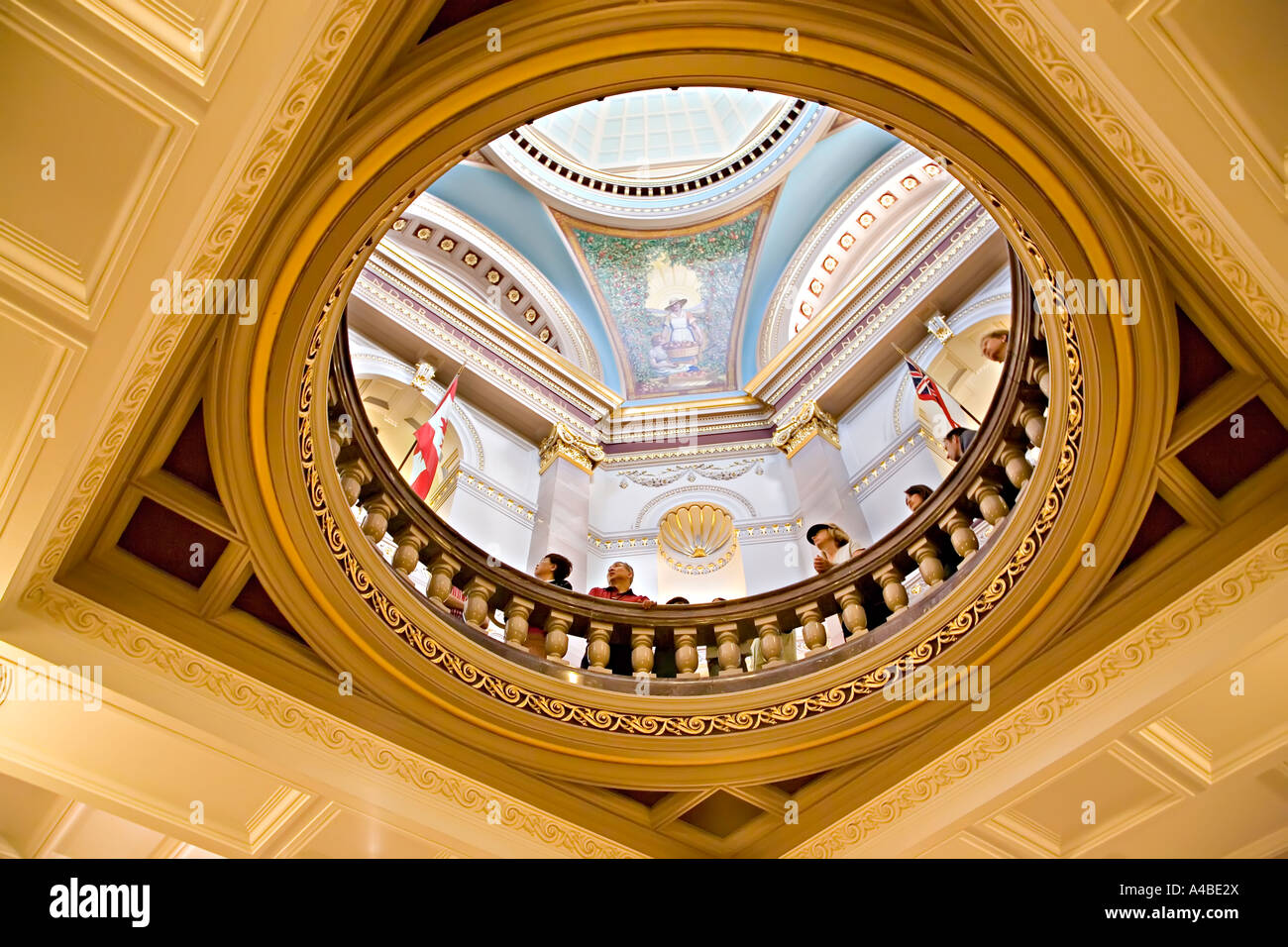 View from the Lower Rotunda Parliament Building Victoria Vancouver ...