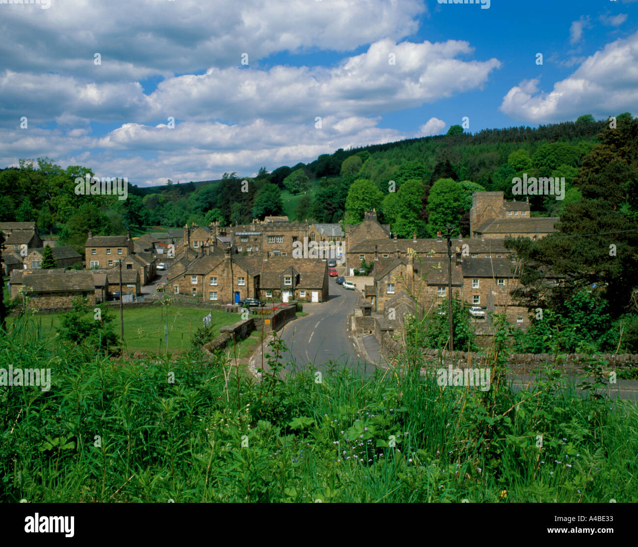 Blanchland village in summer, Northumberland, England, UK Stock Photo ...