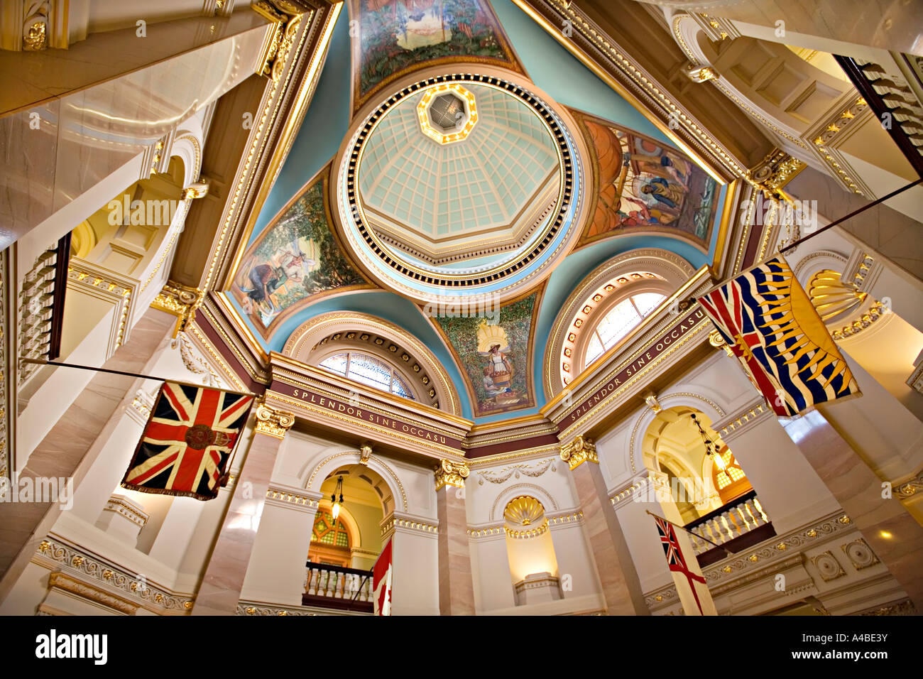The Upper Rotunda Parliament Building Victoria Vancouver island Canada ...