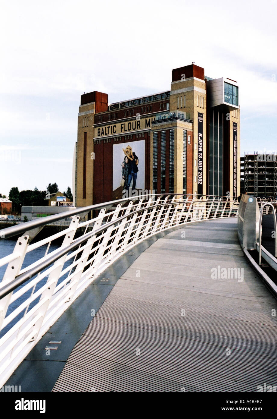 Baltic Mill taken from the Millennium Bridge Stock Photo - Alamy