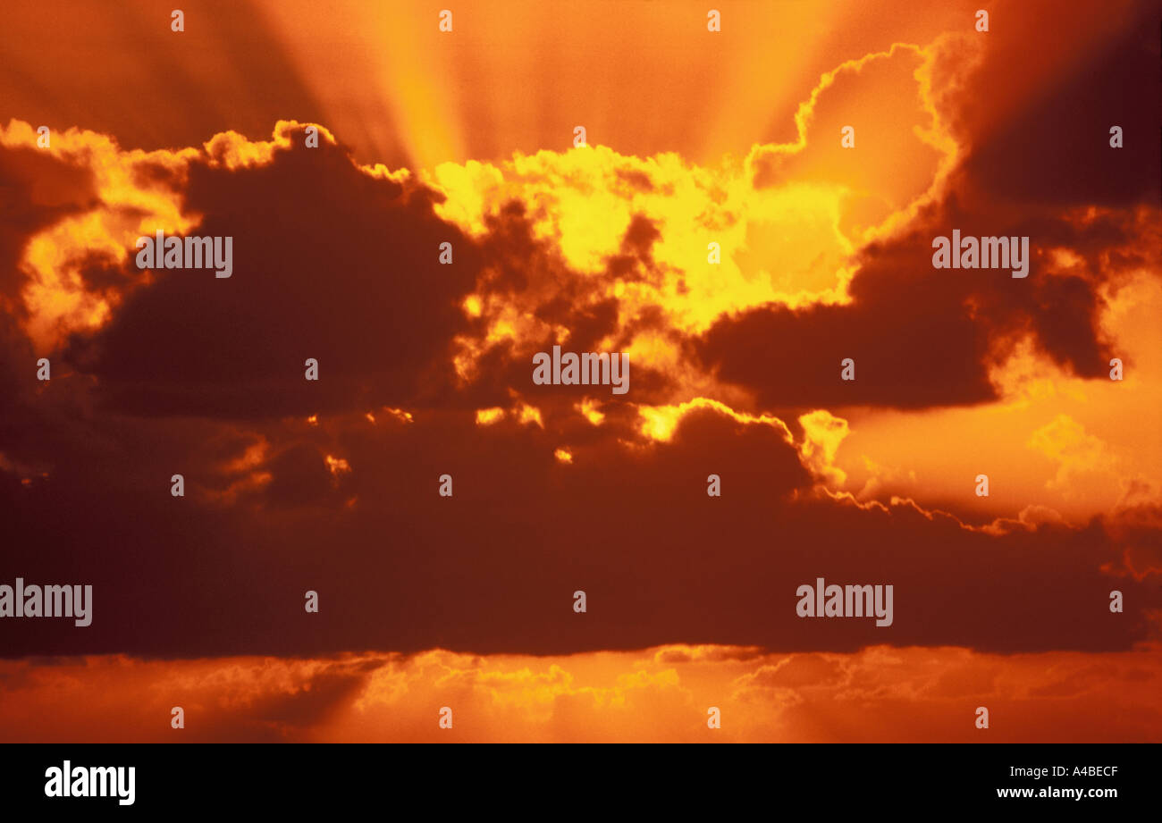 Cook Islands Rarotonga Sunset Stock Photo - Alamy