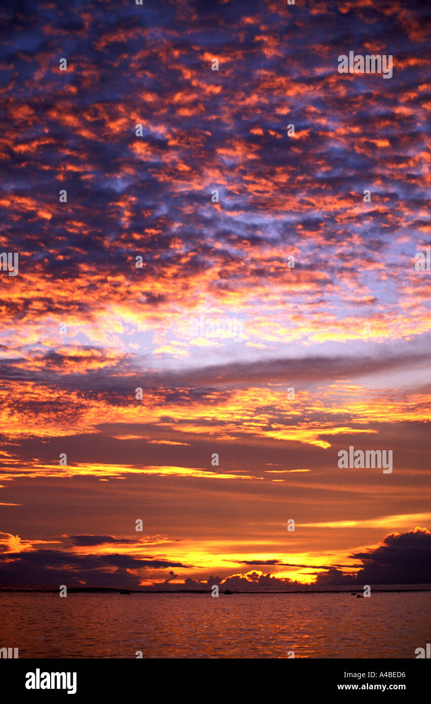 Cook Islands Rarotonga Sunset Stock Photo - Alamy