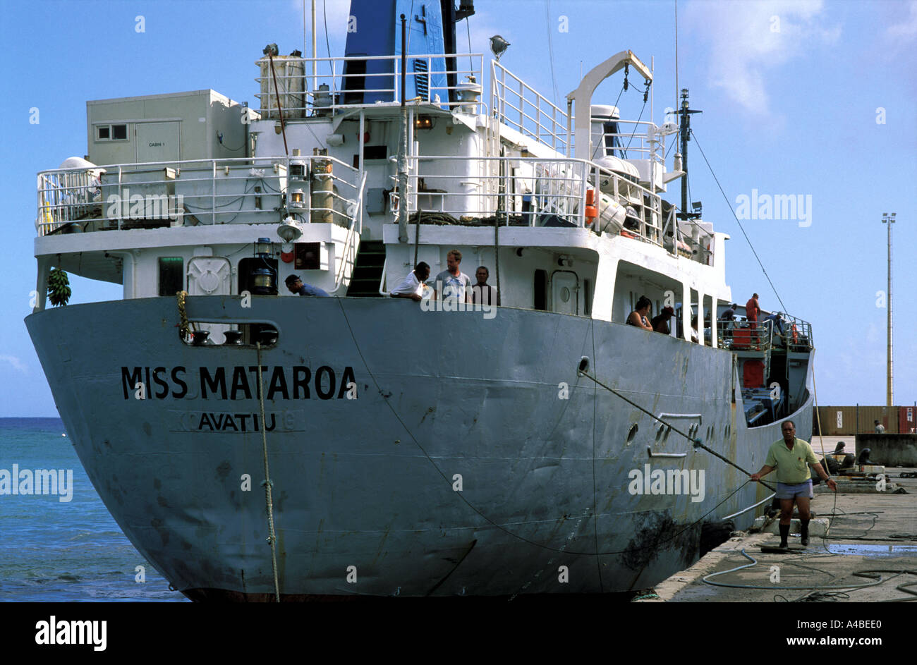 Cook Islands Rarotonga Miss Mataroa in the harbour Stock Photo - Alamy