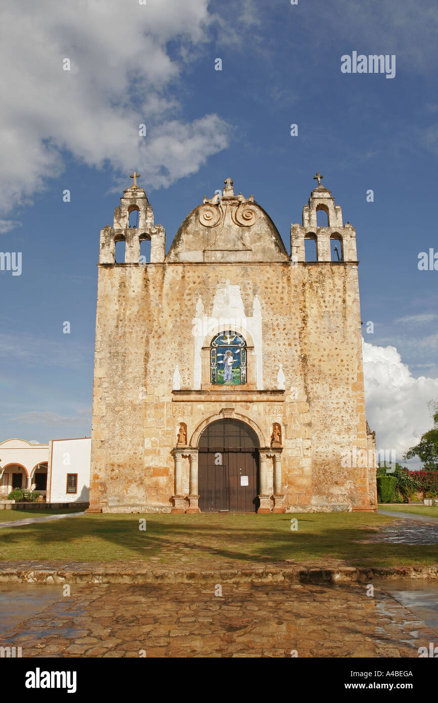 Church, Ticul, Yucatan, Mexico Stock Photo - Alamy