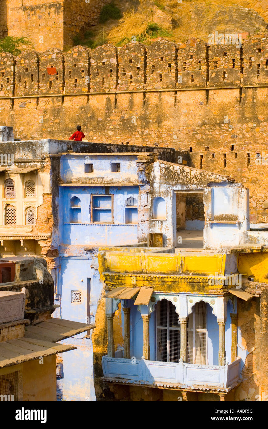 Stock image of houses in Bundi, Rajasthan, India Stock Photo - Alamy