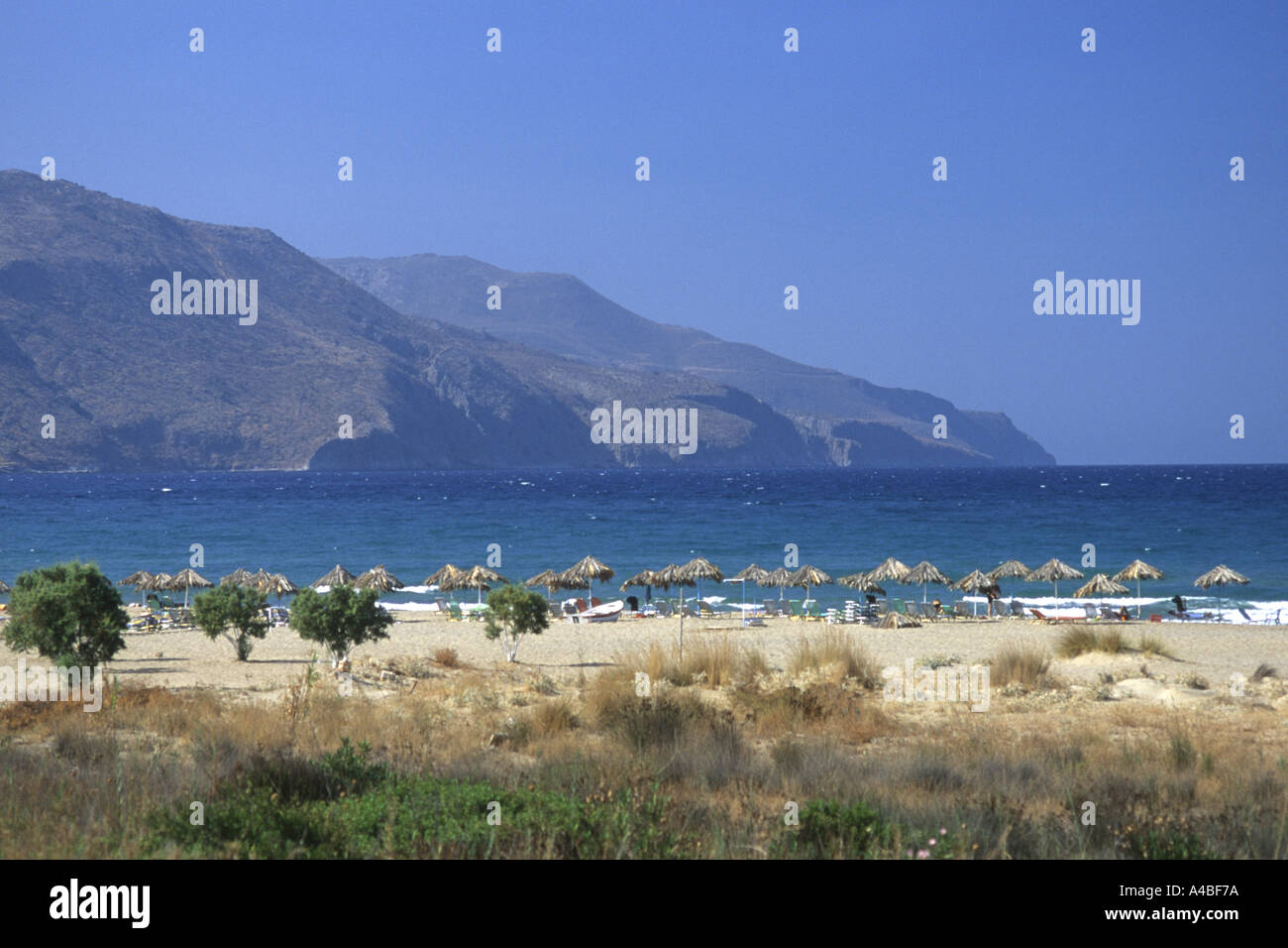 Beach Crete Greece Europe Stock Photo - Alamy