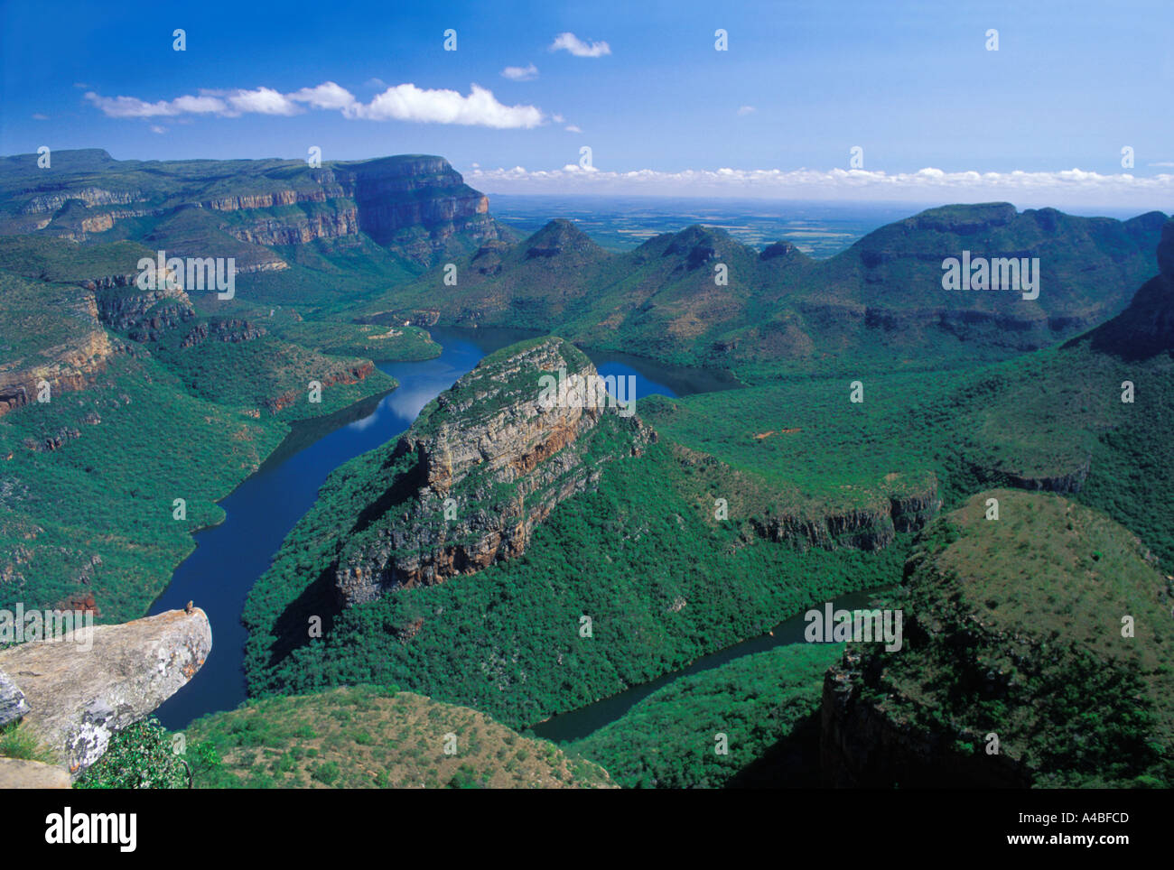 SOUTH AFRICA MPUMALANGA BLYDE RIVER CANYON THREE RONDAVELS VIEWPOINT ...