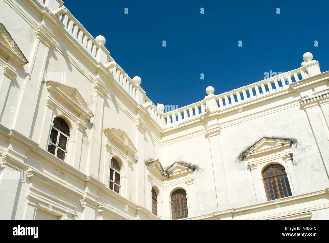 Stock image of the Se Cathedral in Old Goa India Stock Photo - Alamy
