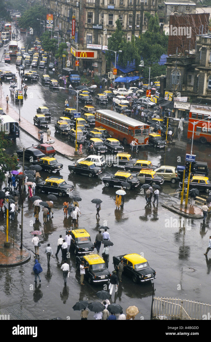 Monsoon Story, India', Bombay. Street Scene Outside Victoria Station ...