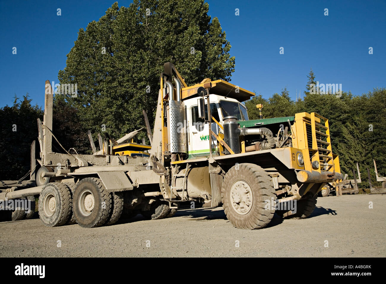 Logging timber vancouver lorry hi-res stock photography and images - Alamy