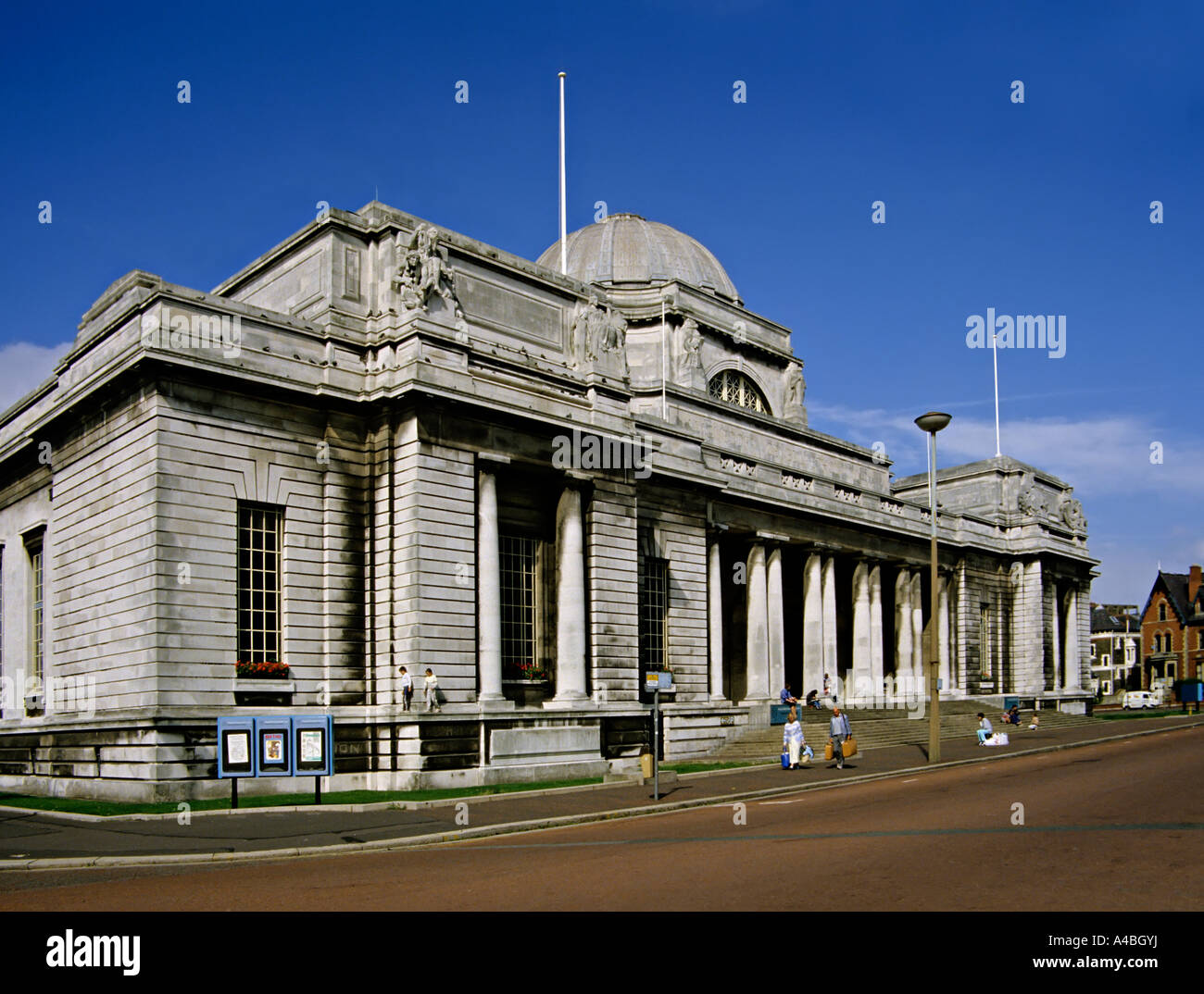 National Museum of Wales building Cardiff Wales UK Stock Photo - Alamy